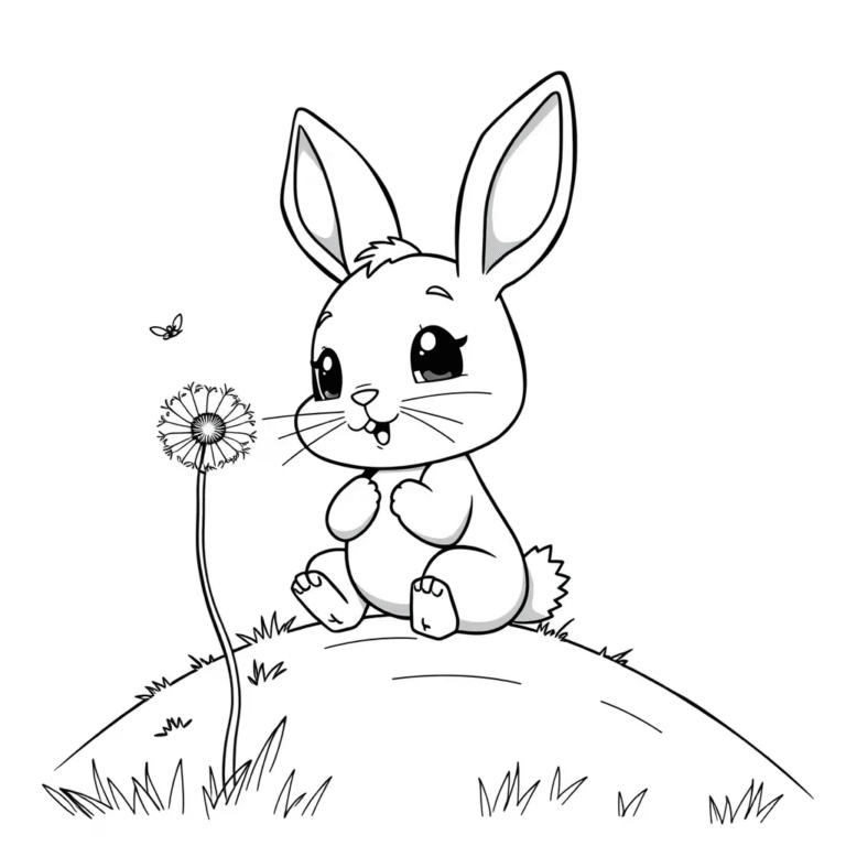 Free Printable Bunny Coloring Pages for Kids – 20 Designs