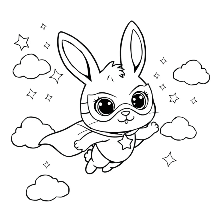 Free Printable Bunny Coloring Pages for Kids – 20 Designs