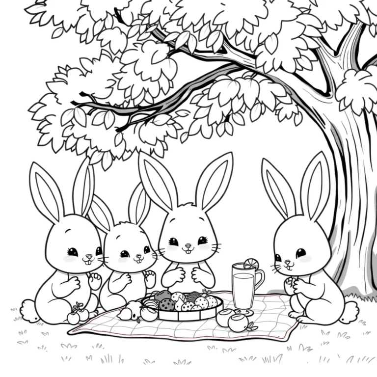 Free Printable Bunny Coloring Pages for Kids – 20 Designs