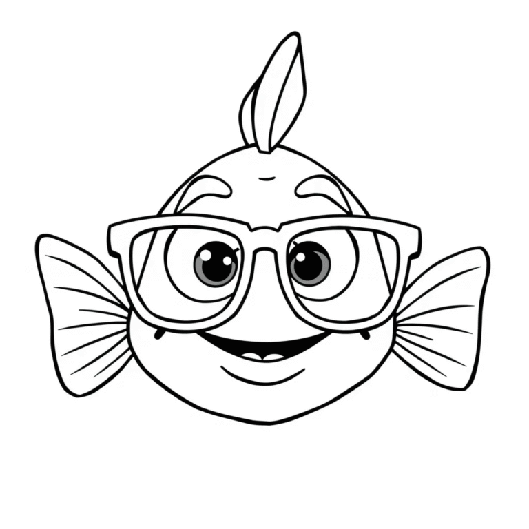 Free Printable Fish Coloring Pages for Kids – 20 Designs
