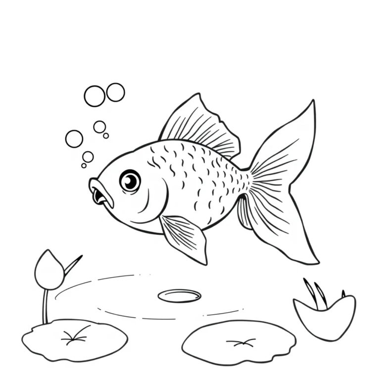 Free Printable Fish Coloring Pages for Kids – 20 Designs