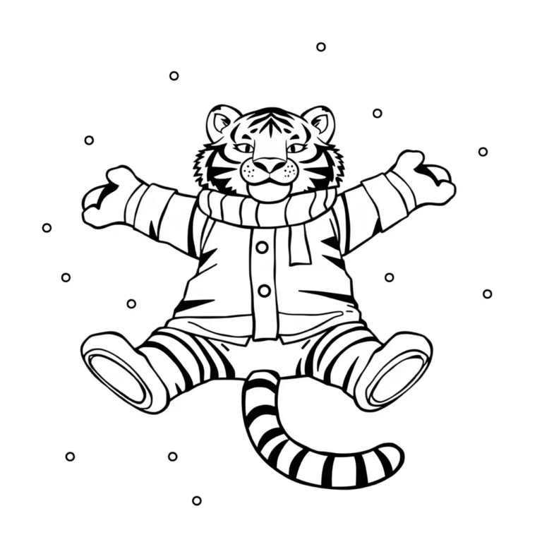 Free Printable Tiger Coloring Pages for Kids – 20 Designs