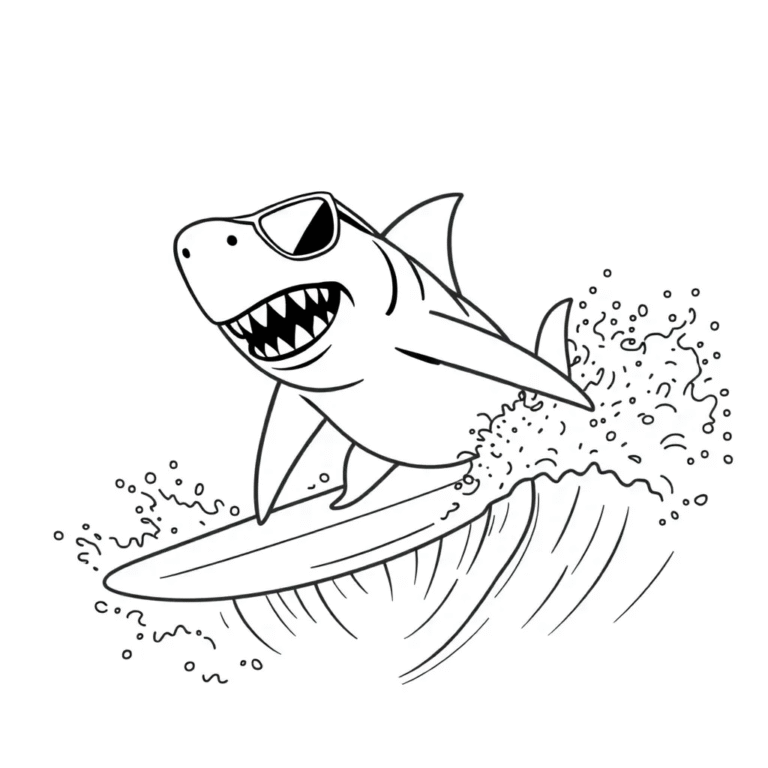 Free Printable Shark Coloring Pages for Kids – 20 Designs