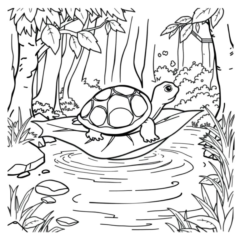 Free Printable Turtle Coloring Pages for Kids – 20 Designs