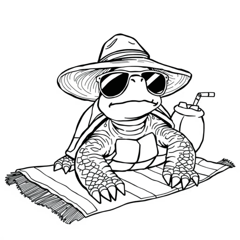 Free Printable Turtle Coloring Pages for Kids – 20 Designs